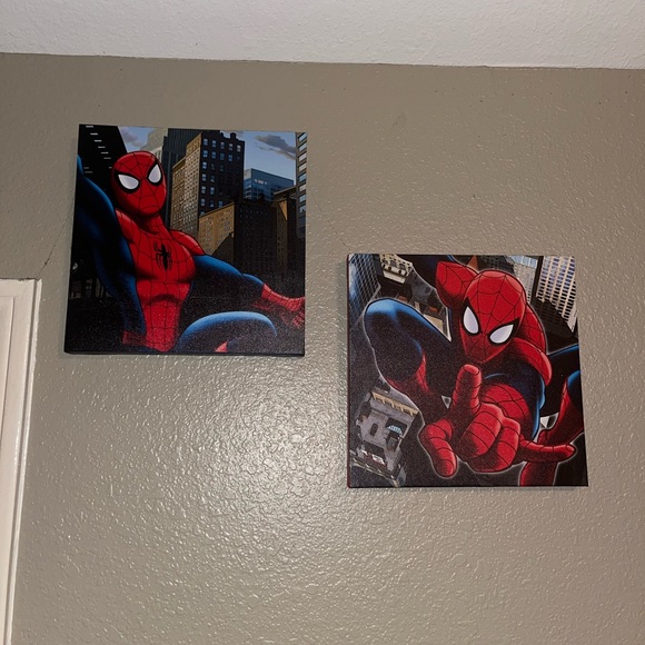 Art | X4 Spiderman Canvas Frames | Poshmark